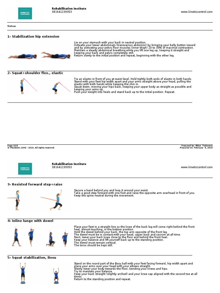 Thoracic Extension Strengthening | PDF | Anatomical Terms Of Motion ...