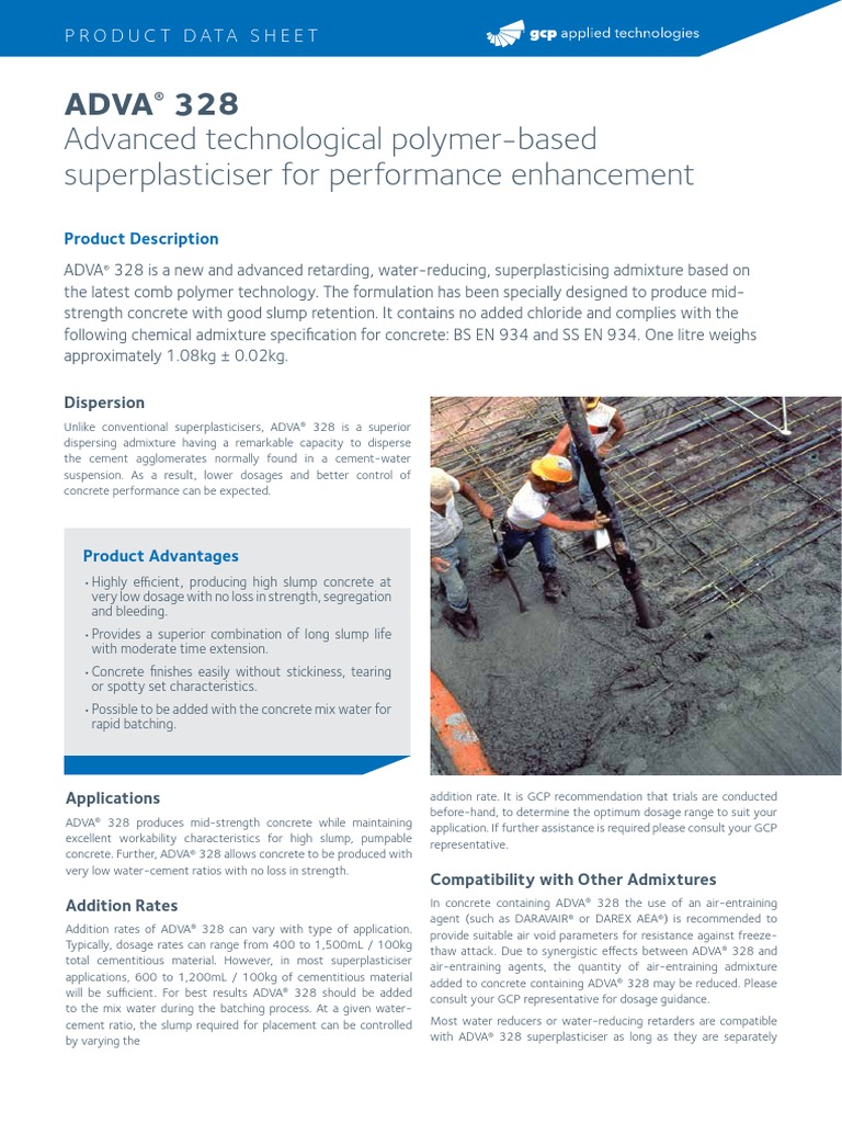 ADVA 328 Product Data Sheet | PDF