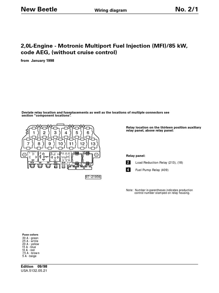 2.0L AEG Wiring Diagram | PDF | Engine Technology | Components