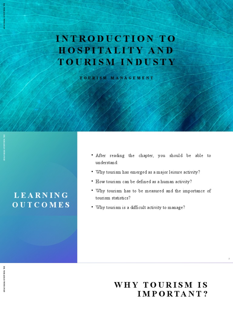 Chapter 1 Introduction To Hospitality and Tourism Industry | PDF
