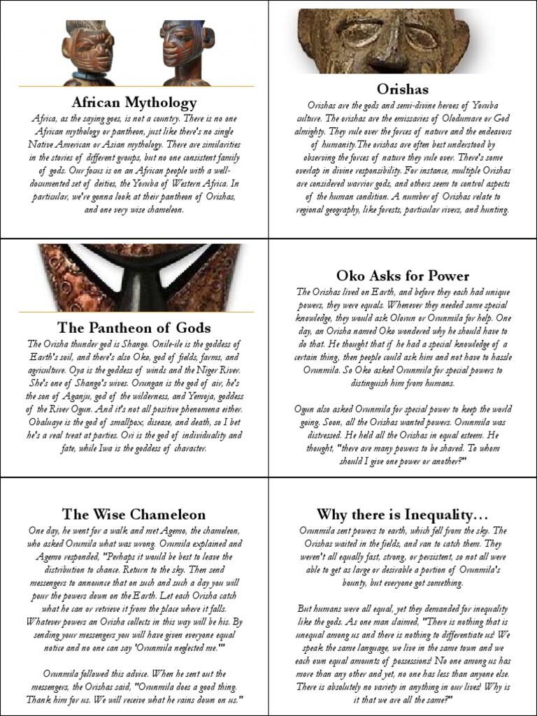 Yoruba Myths | PDF | Anansi
