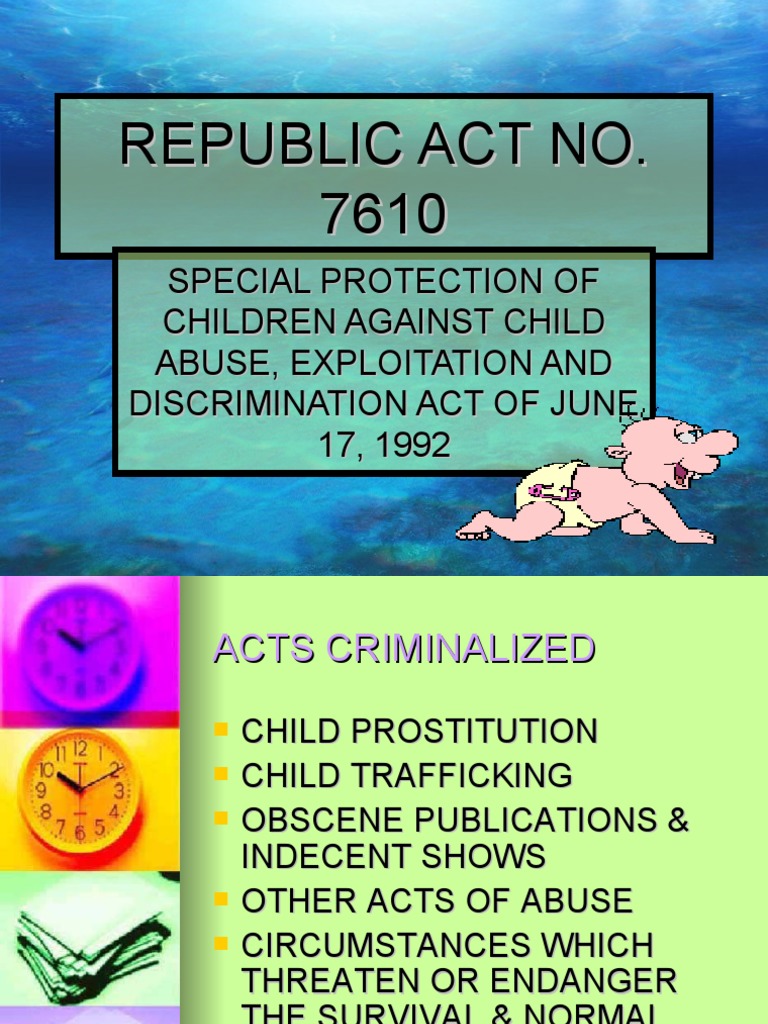 Republic Act No. 7610 2 | PDF | Legal Guardian | Child Abuse
