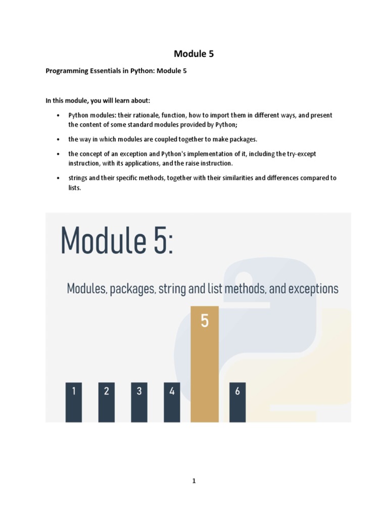 Module 5 Pdf Randomness Python Programming Language