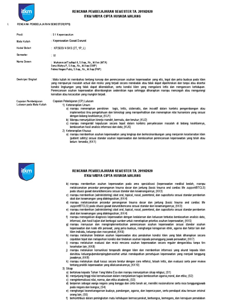 RPS Gadar KKNI 1 New | PDF