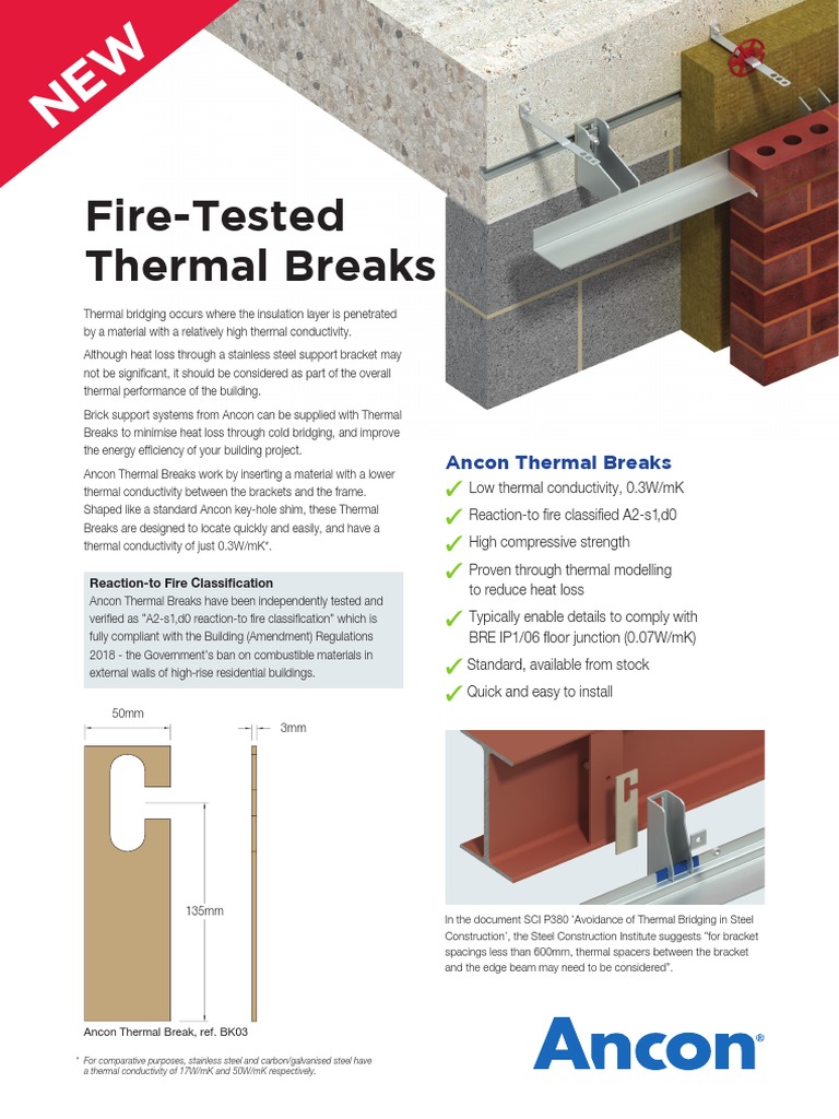 Ancon Thermal Break BK03 | PDF | Applied And Interdisciplinary Physics ...