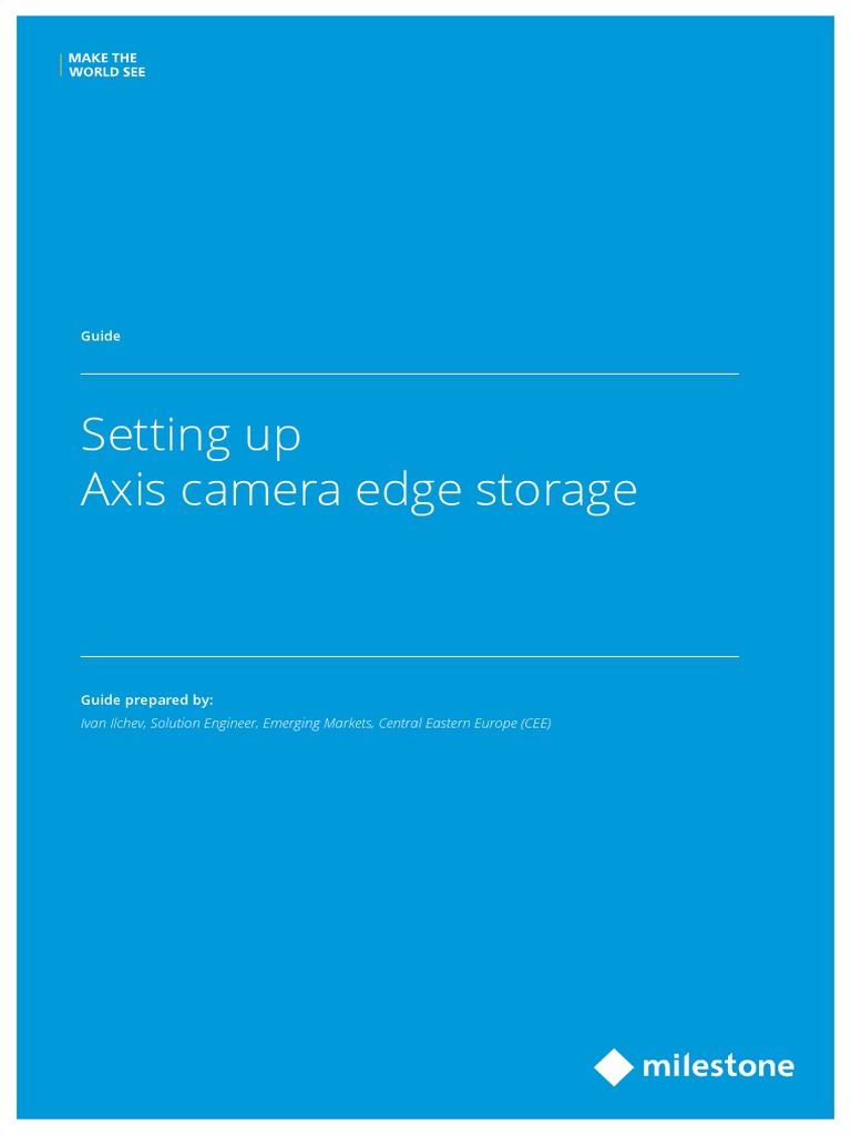 Setting Up Axis Camera Edge Storage: Guide | PDF | Computer Network ...
