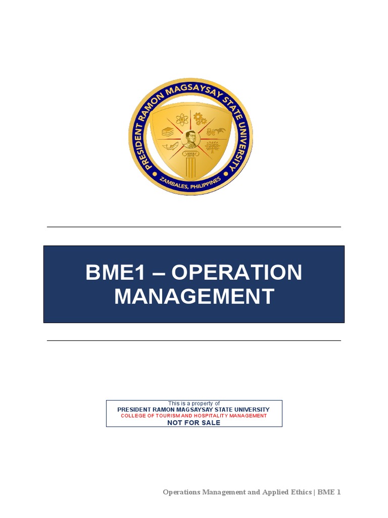 Operation Management Module 1 Pdf Operations Management Strategic
