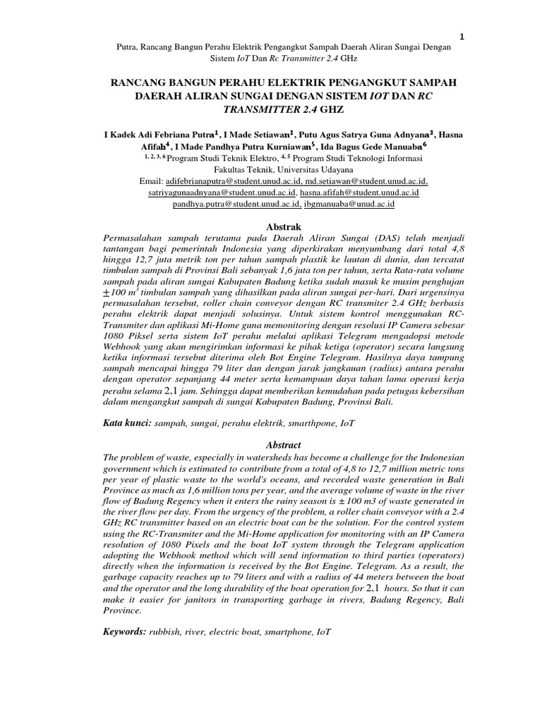 I Kadek Adi Febriana Putra - Universitas Udayana - PKM-KC | PDF