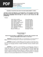 Resolution Realignment Sample Format | PDF | Philippines