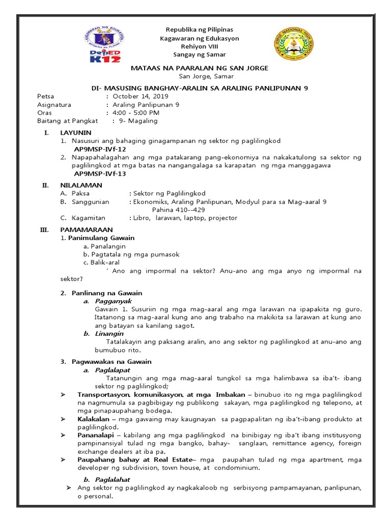 Lesson Plan AP-9 (COT) - 2 | PDF