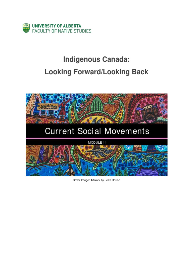 Current Social Movements: Indigenous Canada: Looking Forward/Looking ...