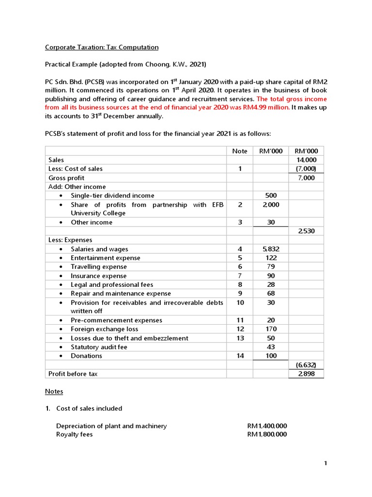 Topic 3 Practical Example | PDF | Expense | Insurance