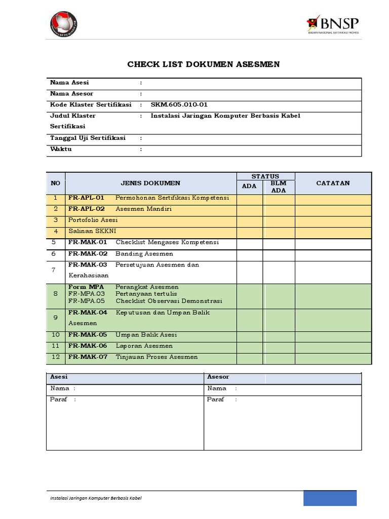 02 Klaster Instalasi Jaringan Komputer Berbasis Kabel FARIZ | PDF