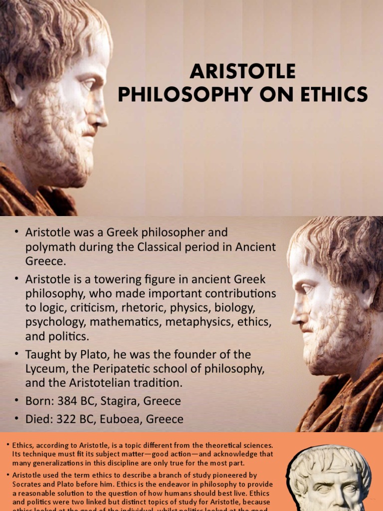 Aristotle Philosophy On Ethics | PDF | Aristotle | Plato