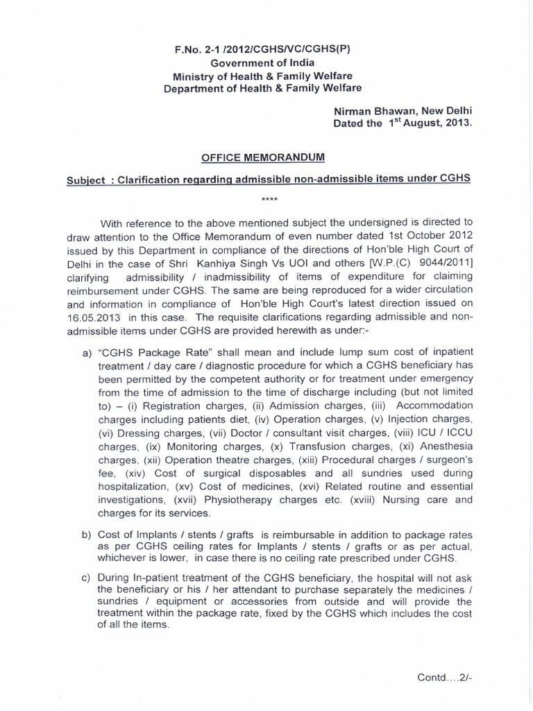 Non Admissible Items | PDF