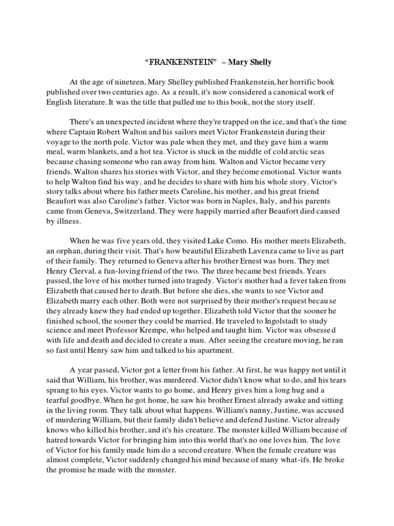 The Tragic Consequences of Playing God: A Summary and Analysis of Mary ...