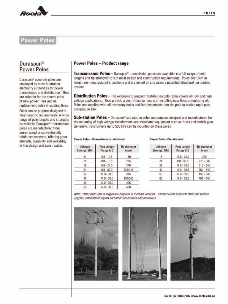 Power Poles Guide - Technical Info | PDF