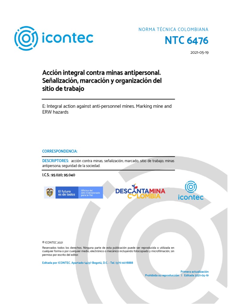 NTC_6476 Señalización y Marcación | PDF