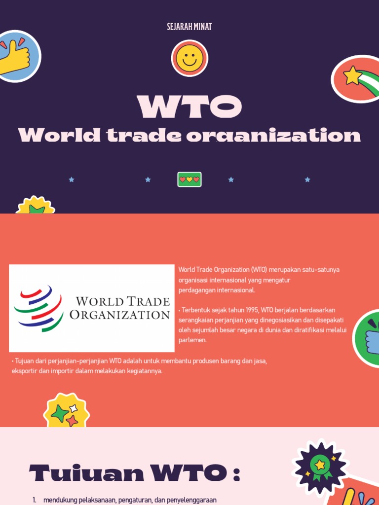 Peran dan Fungsi Organisasi Perdagangan Dunia (WTO) dalam Mengatur Perdagangan Internasional | PDF