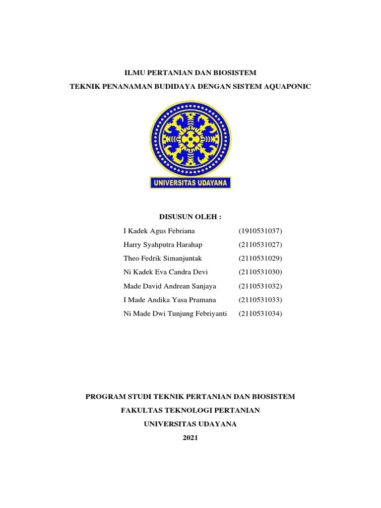 Makalah Ipb Aquaponic | PDF