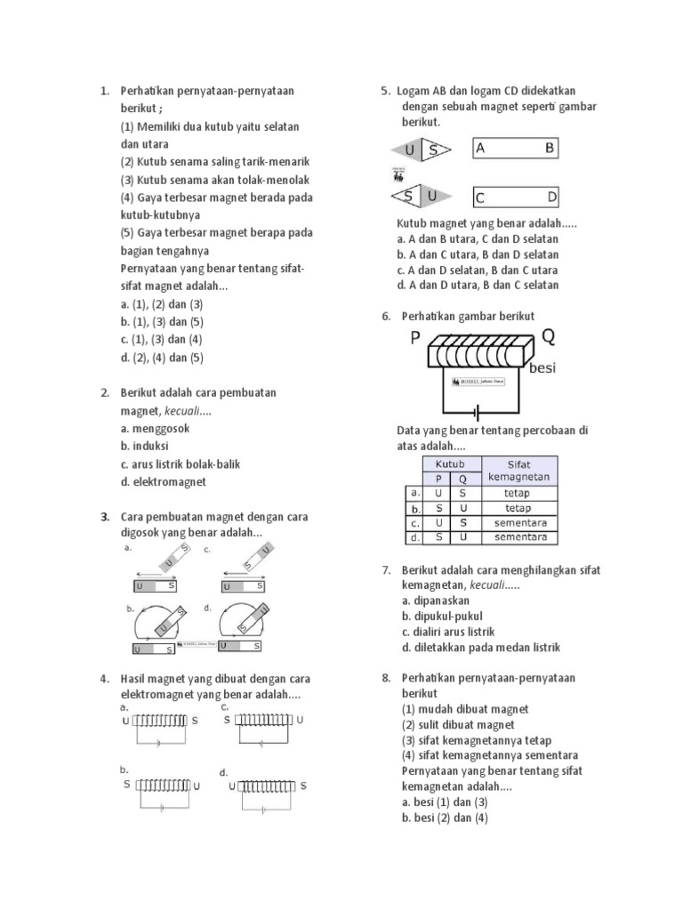 Kemagnetan Kelas 9 | PDF