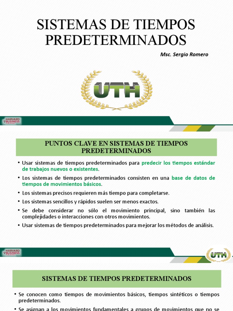Im2 6 Tiempos Predeterminados Pdf