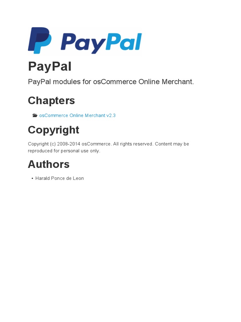 Paypal | PDF | Point Of Sale | Pay Pal