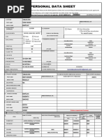 CSC Form 212 (Revised 2017) Personal Data Sheet | PDF | Employment ...