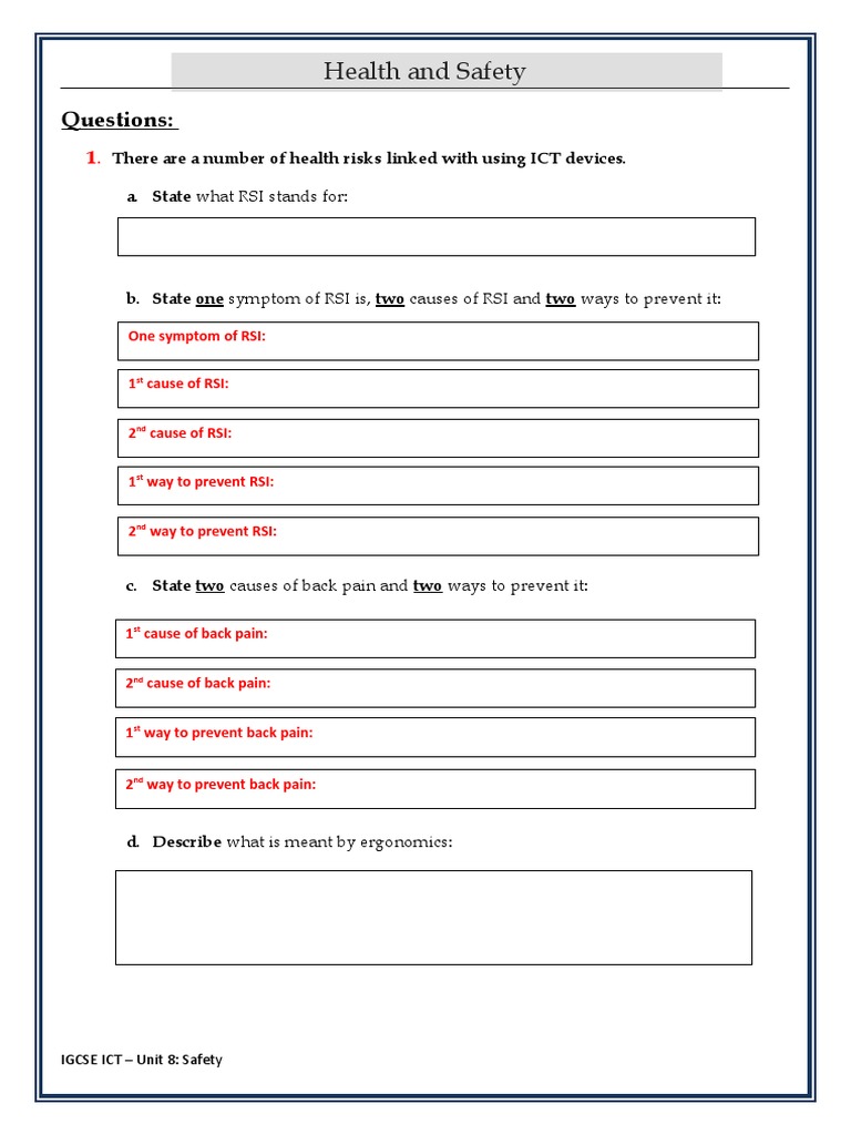Health and Safety Tips for Using ICT Devices | PDF | Computer Virus ...