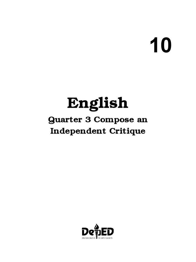 ENG10 Q3st | PDF | Narrative | Essays