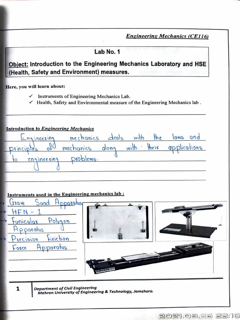 Mechanics Practical | PDF