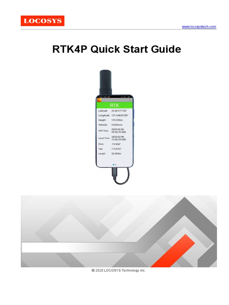 RTK-4P Quick Start Guide | PDF