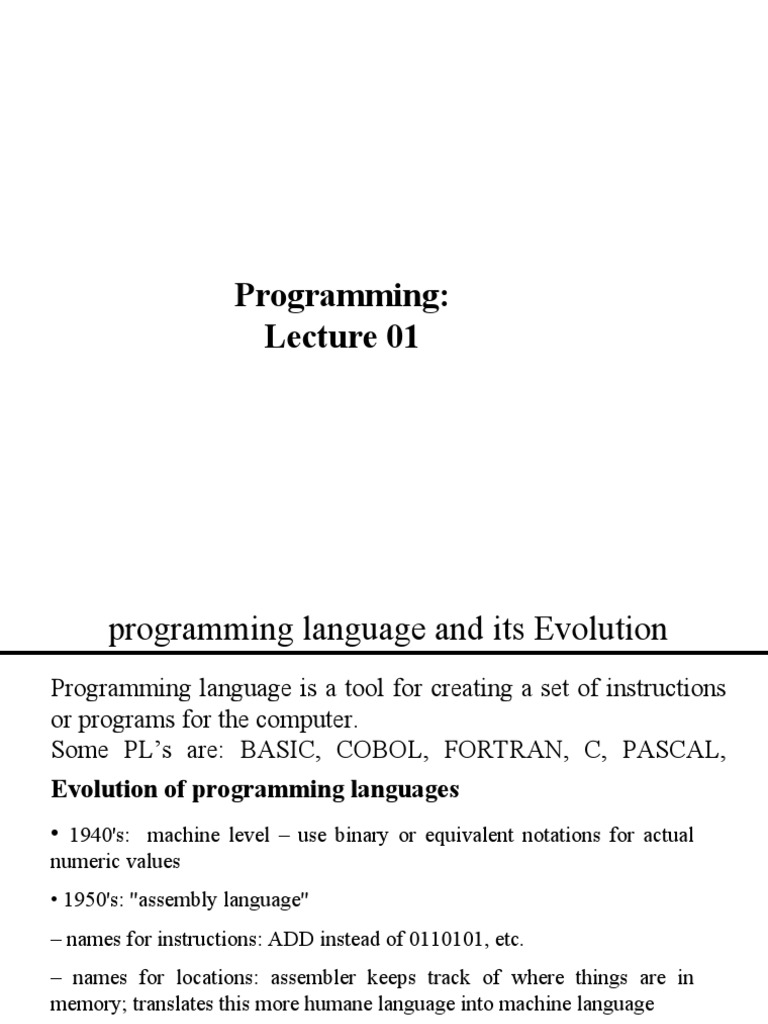 Eco 107 | PDF | Computer Programming | Programming Language