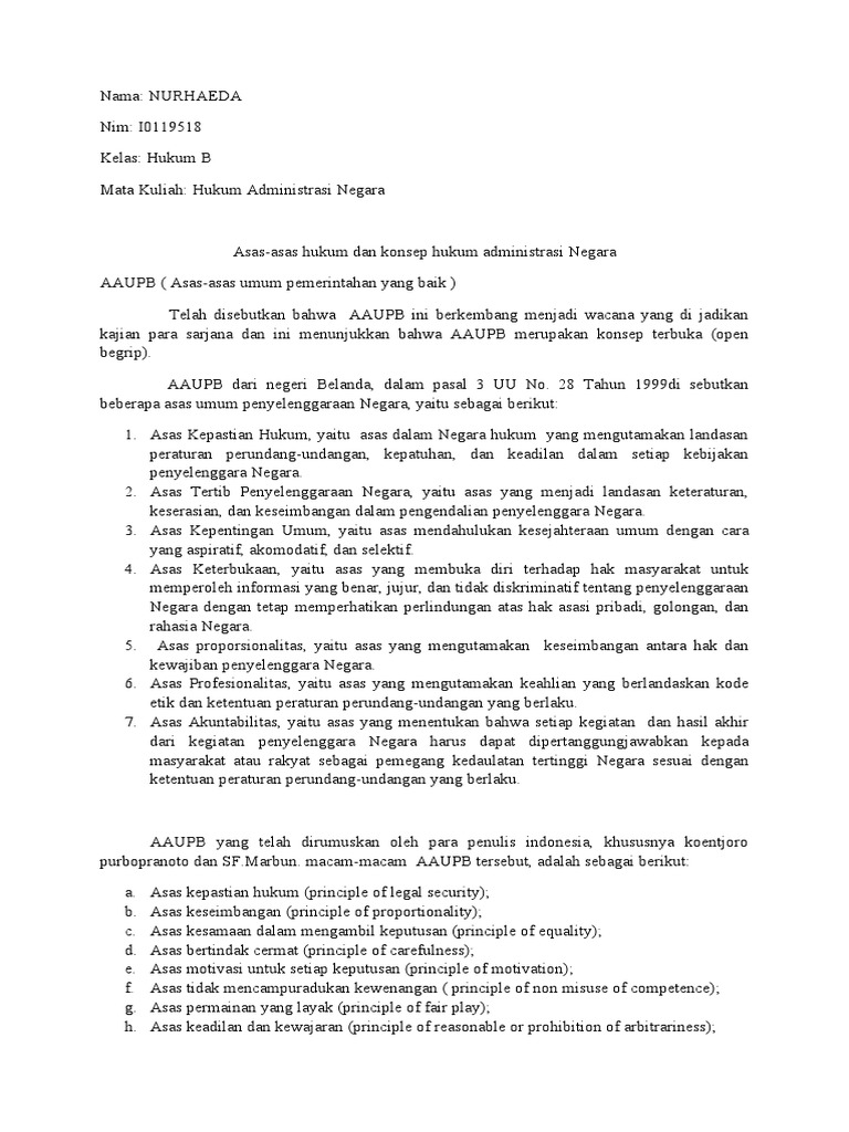 Asas-Asas Hukum Administrasi Negara 1 | PDF Asas-Asas Hukum Administrasi Negara 1 | PDF