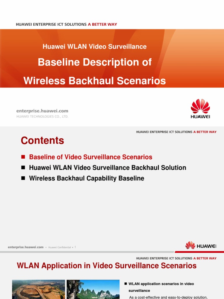 Huawei WLAN Wireless Backhaul Scenario Baseline V2.0 | PDF | Wi Fi ...