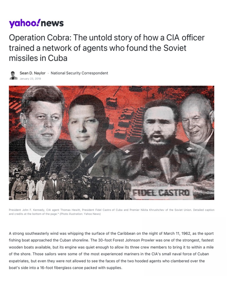 Operation Cobra: The Untold Story of How A CIA Officer Trained A ...