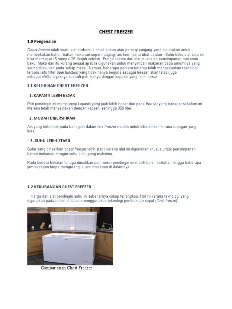 CHEST FREEZER (Akmal Danial) | PDF
