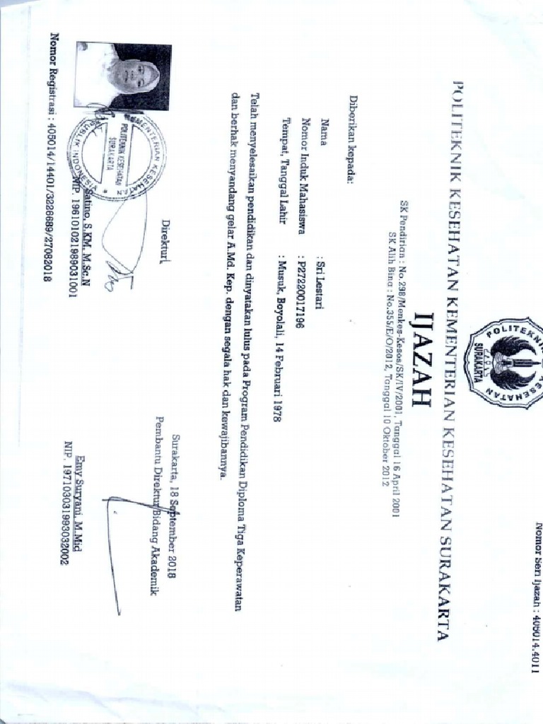 Ijazah Sri Lestari | PDF