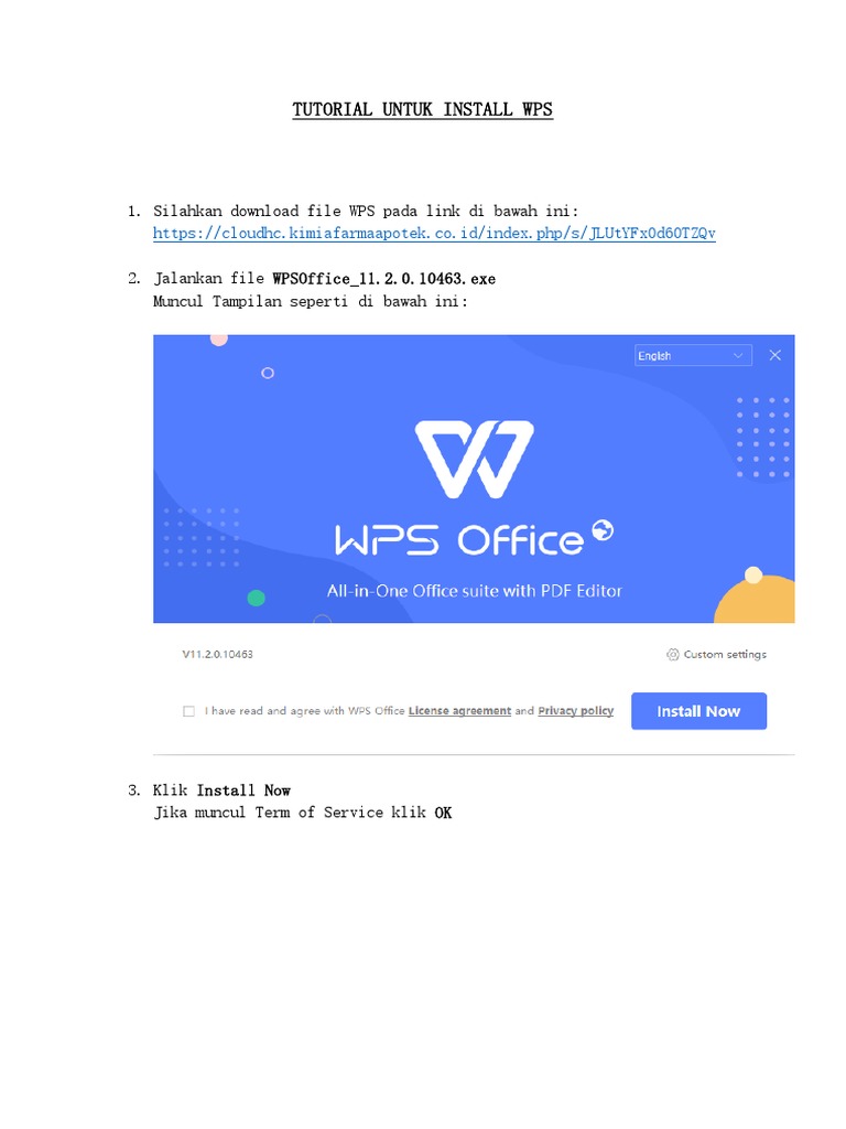 Tutorial Untuk Install WPS & Uninstall Office | PDF Tutorial Untuk Install WPS & Uninstall Office | PDF