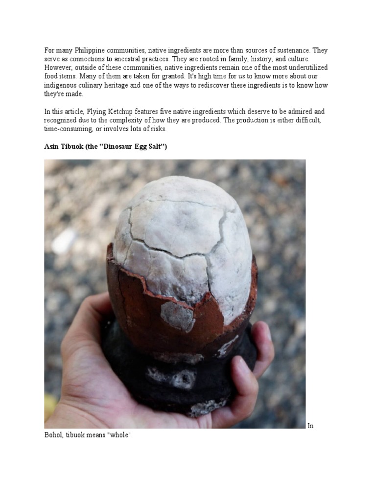 Native Ingredients That Are Hard To Make | PDF | Vinegar | Rice