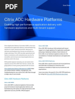 Netscaler Data Sheet | PDF | Citrix Systems | Cloud Computing