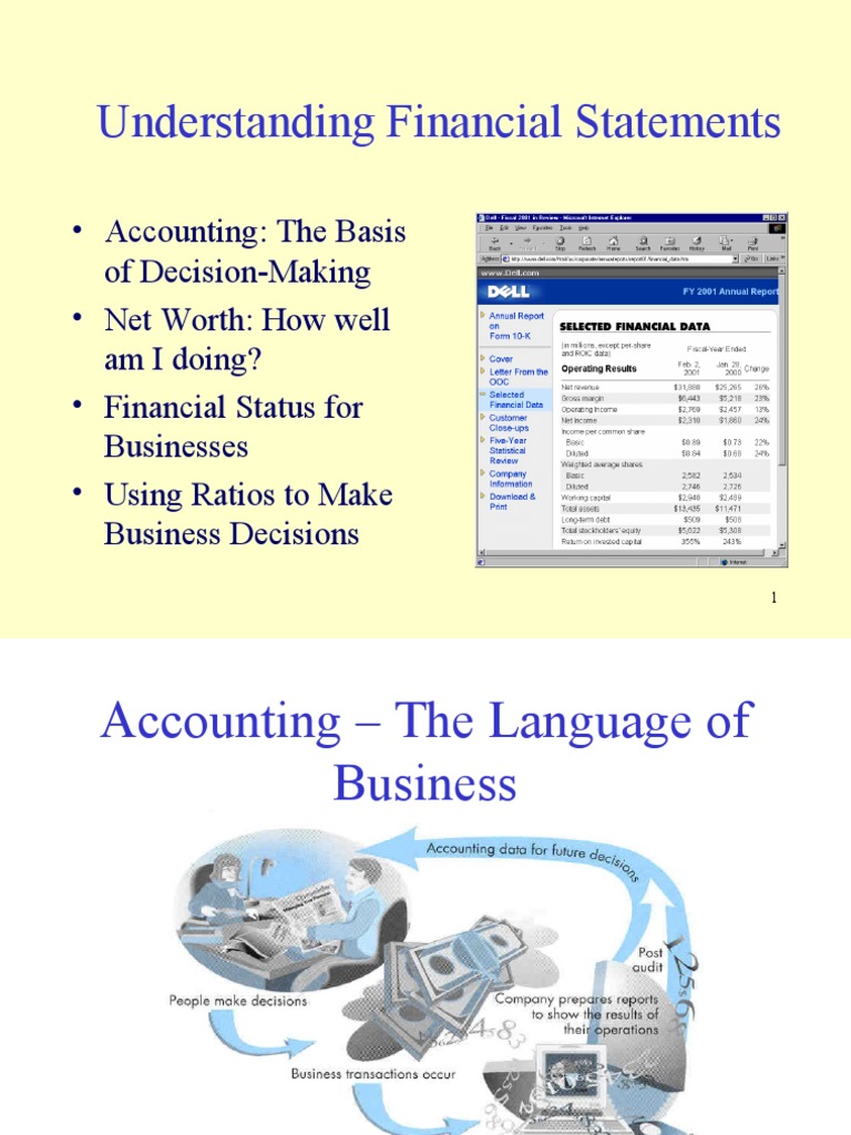 Understanding Financial Statements | PDF | Equity (Finance) | Investing