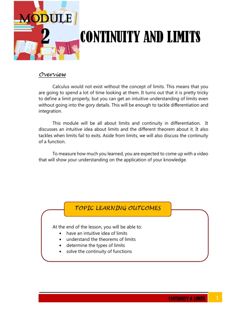 Continuity And Limits Pdf Continuous Function Function Mathematics