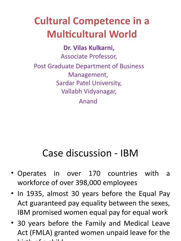 Cultural Competence in A Multicultural World | PDF | Psychological Concepts