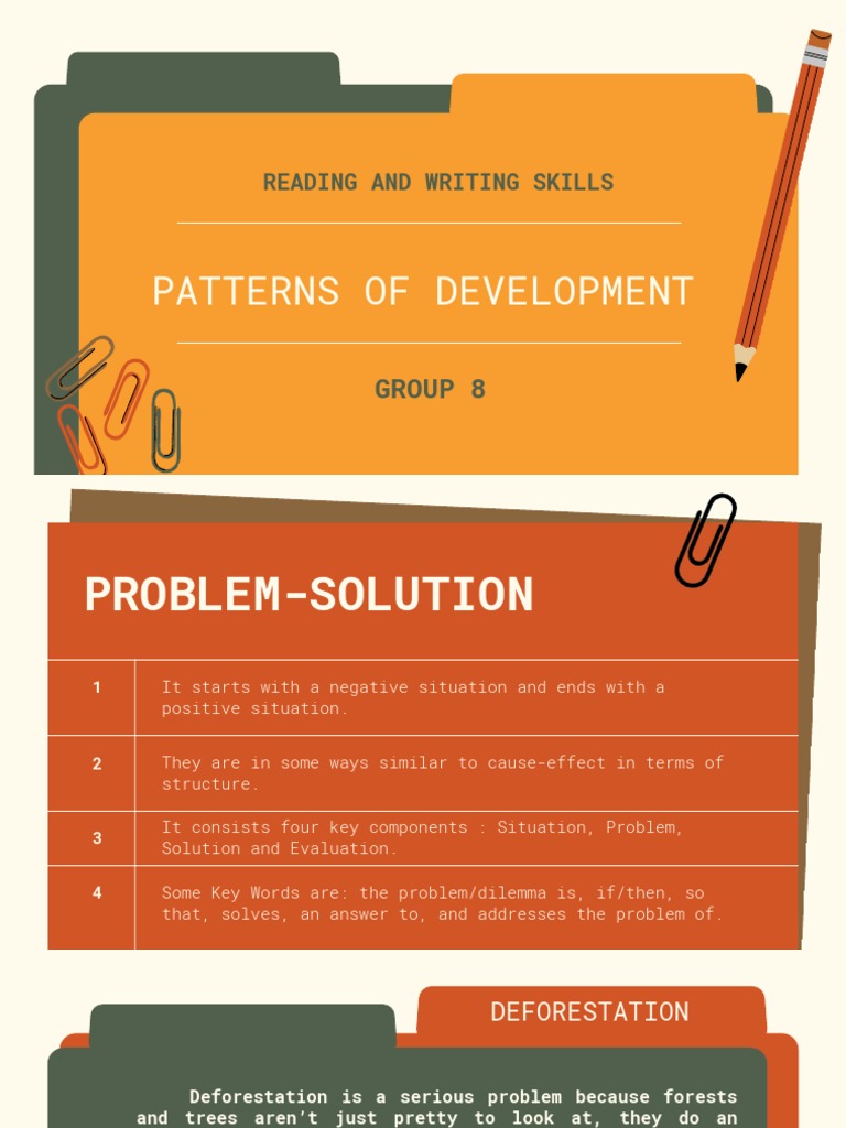 Reading and Writing Skills: Patterns of Development | PDF