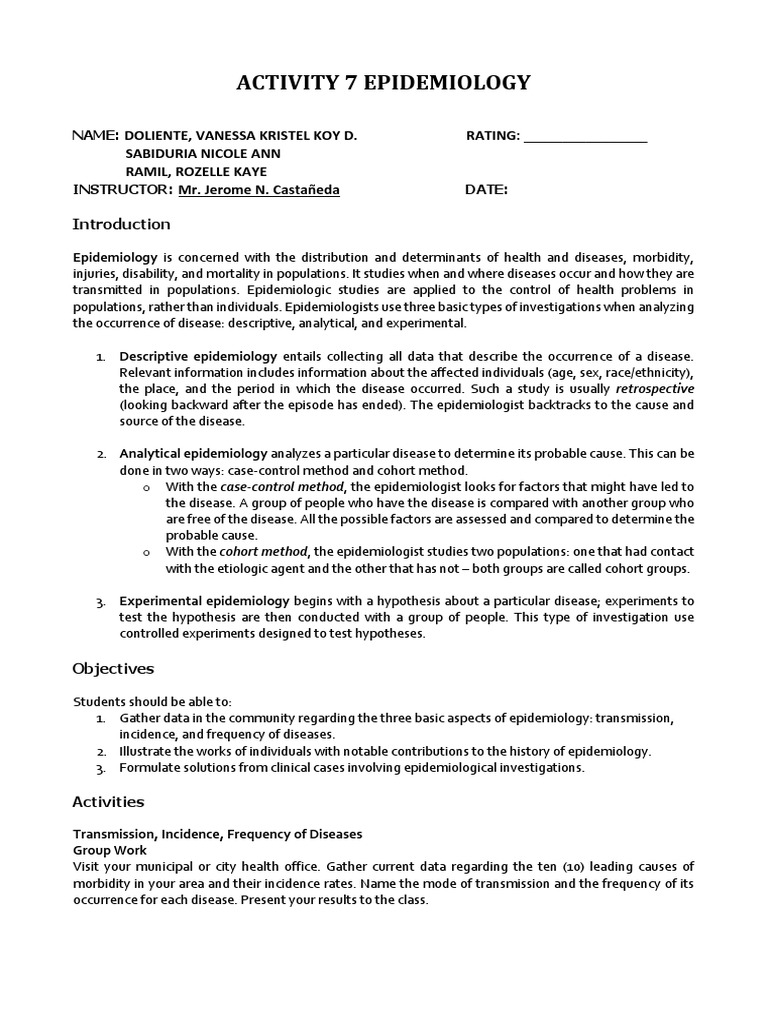 Understanding Epidemiology Basics | PDF | Epidemiology | Transmission (Medicine)
