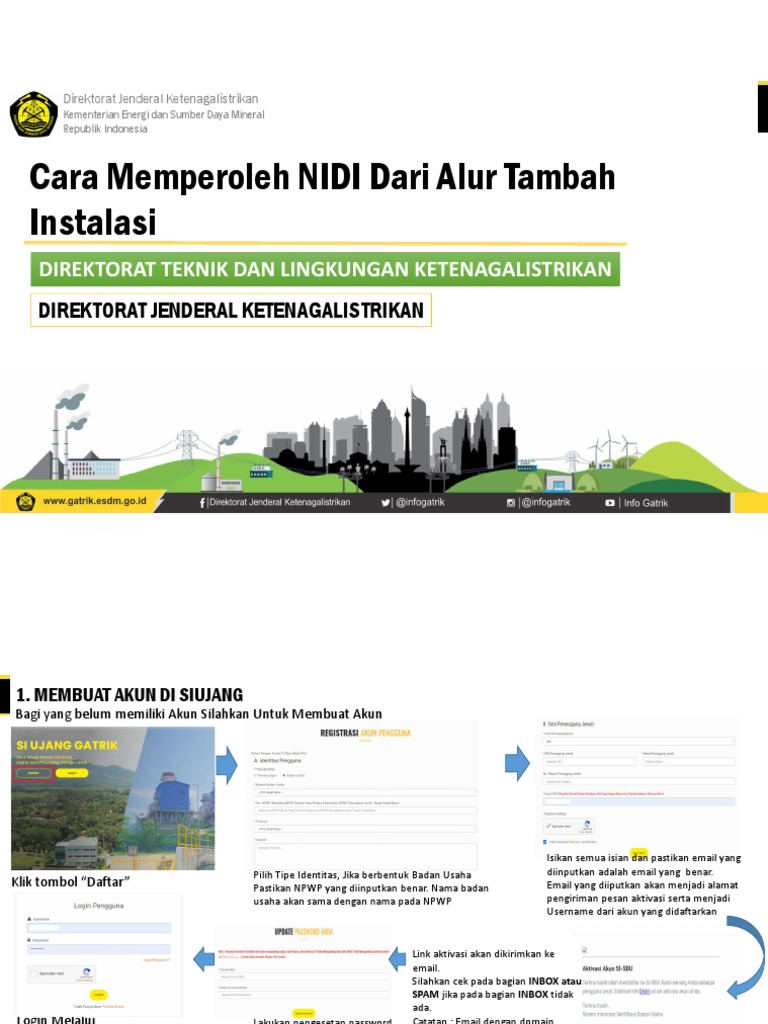 Cara Memperoleh NIDI Dari Alur Tambah Instalasi | PDF