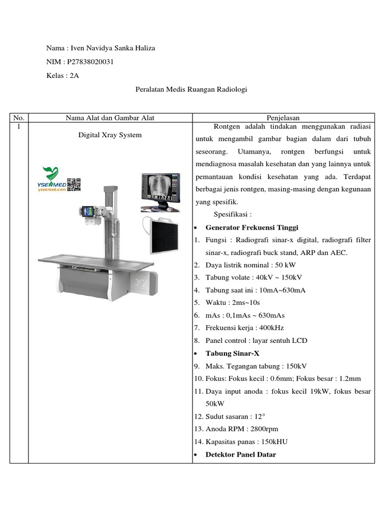 Iven Navidya Sanka Haliza - P27838020031 - 2A - Tugas 5 | PDF | Ct Scan | Computer Engineering