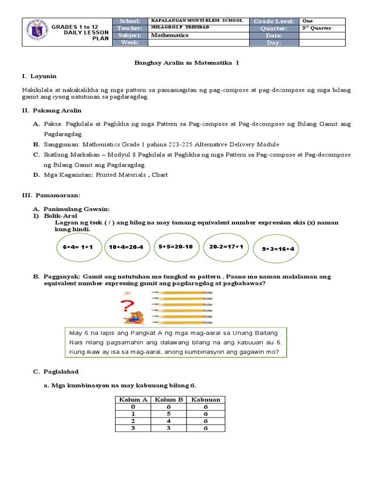 Gradeone DLP Math d3 | PDF