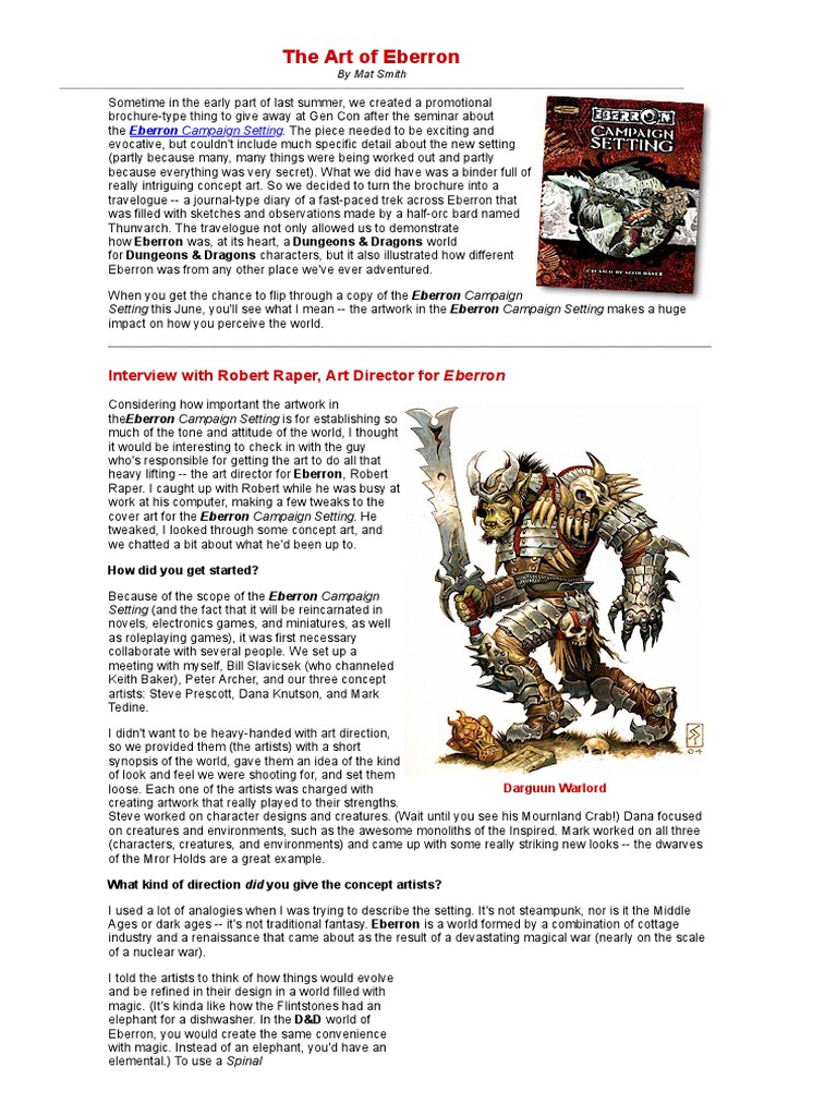 Eberron Campaign Art Insights | PDF | Young Adult | General Fiction